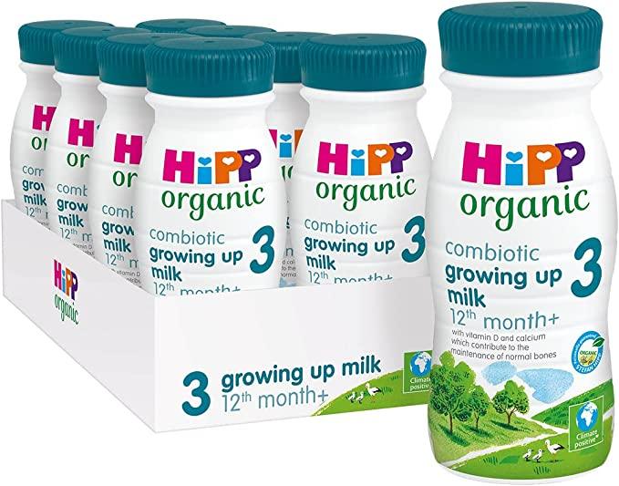 HiPP Organic 3 Growing up Baby Milk Ready to feed liquid formula ...