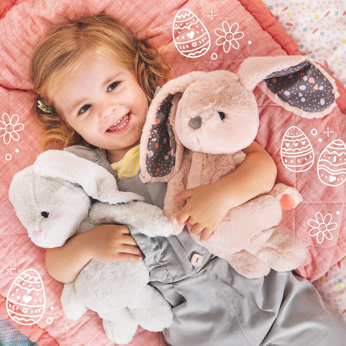 Battat Happy Hues – Peppy-Mint Soft & Cuddly Plush Bunny | toylibrary.lk